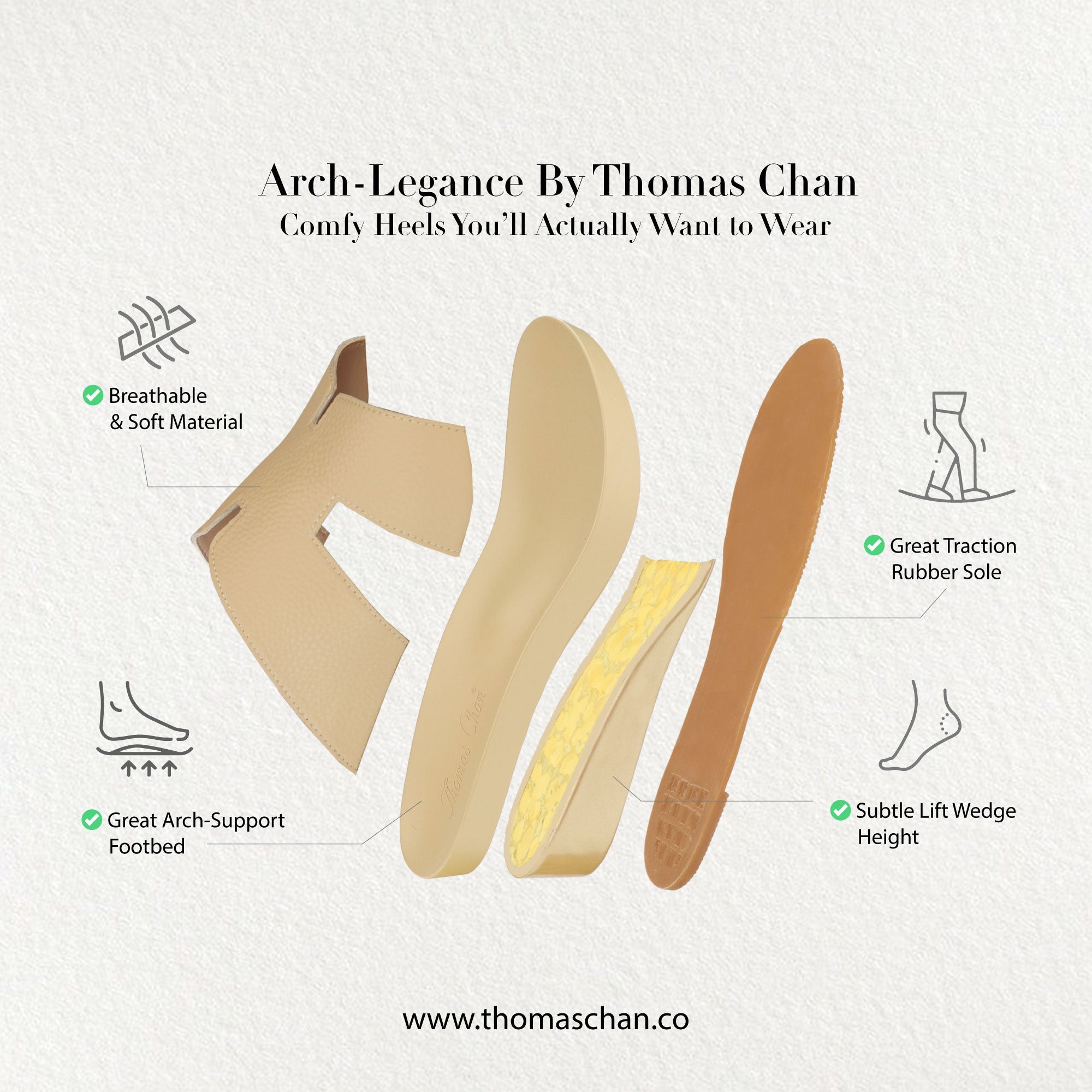 Arch-legance Series | Comfy Arch Support Wedges – Thomas Chan® – Page 2